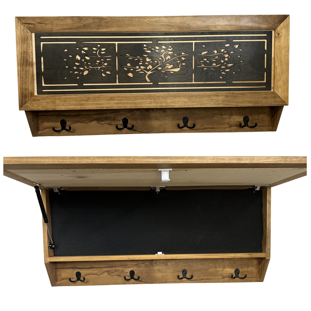 Coat Rack Hidden Gun Storage - Woodland Tree ...