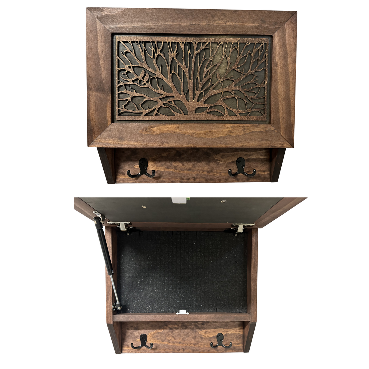 Tree of Life Wall-Mounted Gun Cabinet – Hidden Fir...