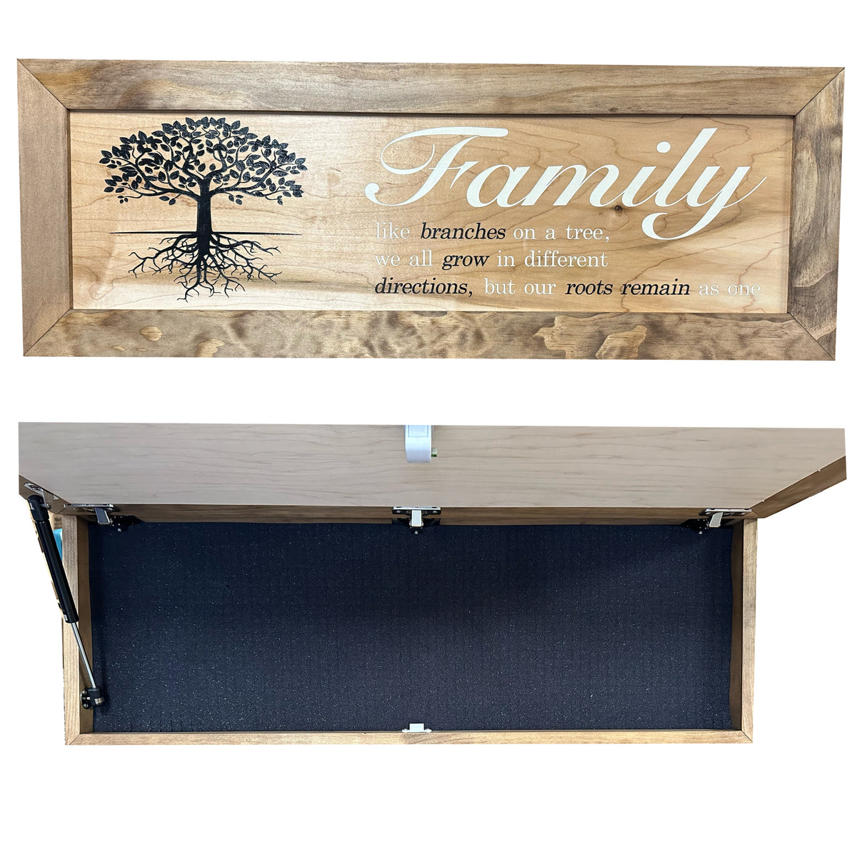 Large Hidden Gun Storage Cabinet with Family Tree ...