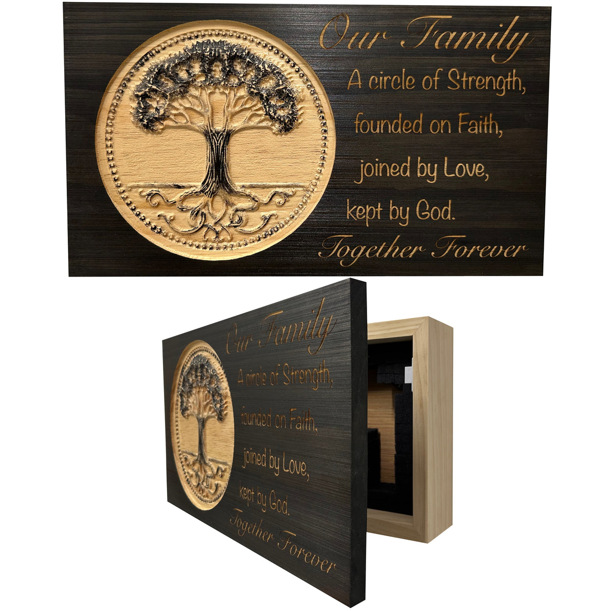 Our Family Tree Roots Wall Decoration Gun Safe - Securel...
